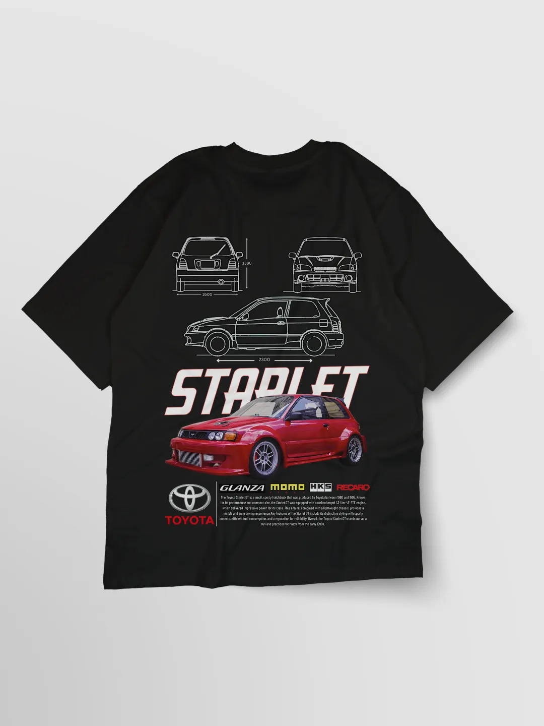 TOYOTA STARLET GT TEE - Falcon Clothing